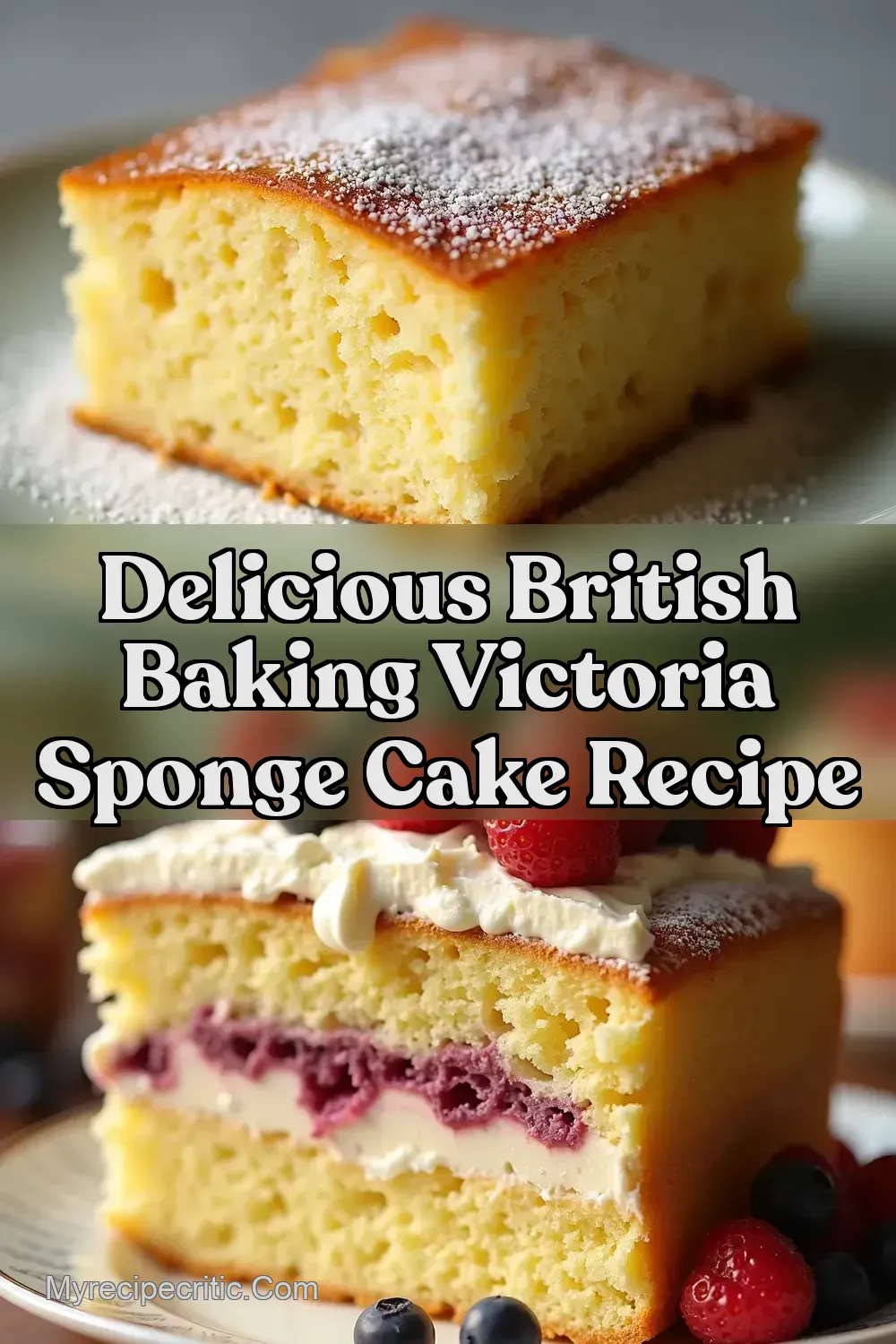 Victoria Sponge Easy British Cake Recipe - My Recipe Critic