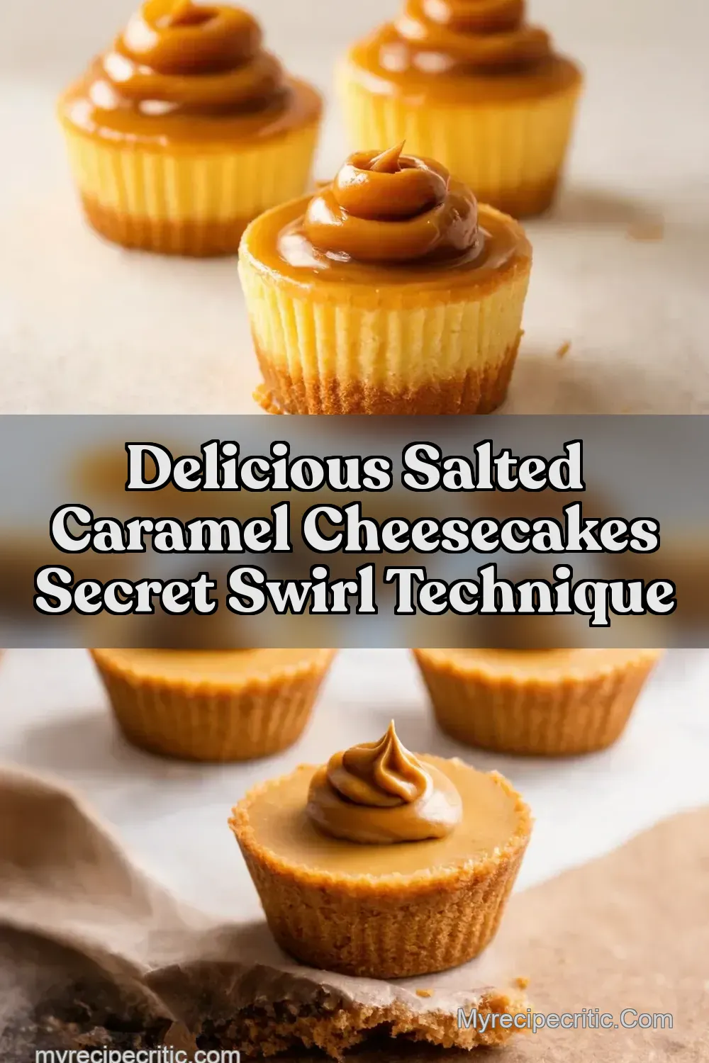Salted Caramel Mini Cheesecakes Easy Decadent - My Recipe…