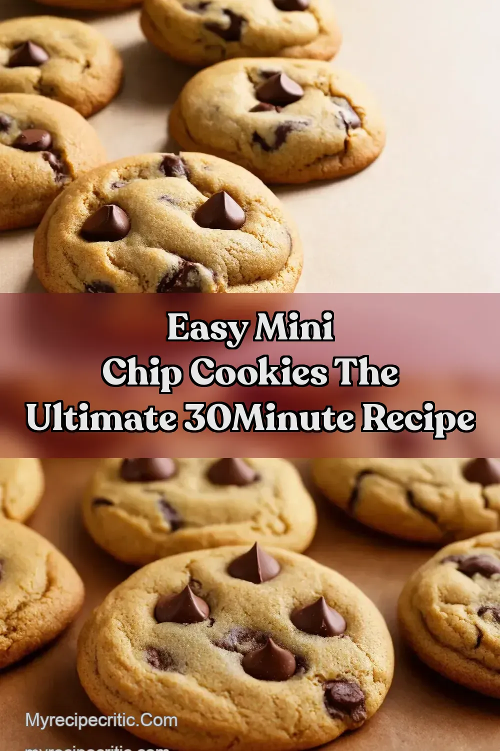 Easy Mini Chocolate Chip Cookies Ready in 20 Minutes