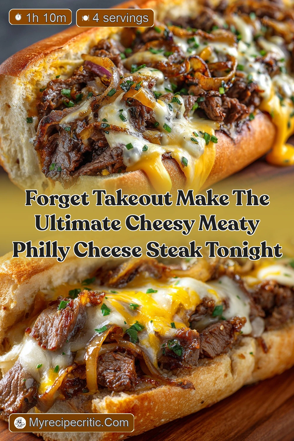 Authentic Philly Cheese Steak Recipe Beefy Cheesy Simply…