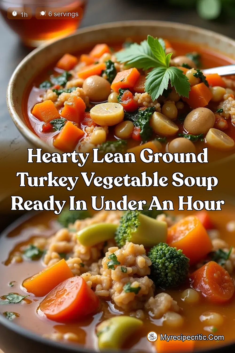 The No Fuss Lean Ground Turkey Vegetable Soup Recipe