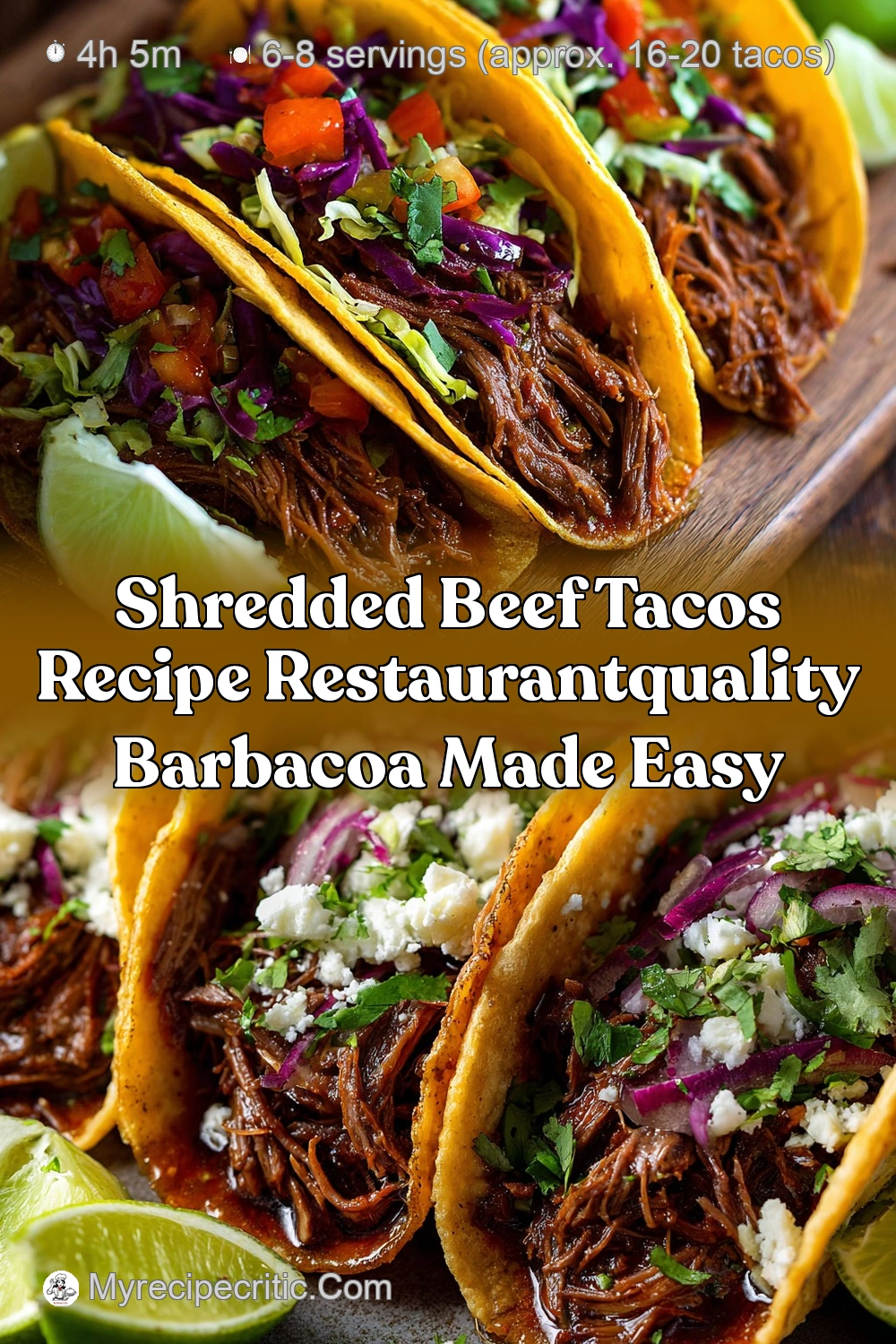 Shredded Beef Tacos FallApart Tender Slow Cooker Recipe