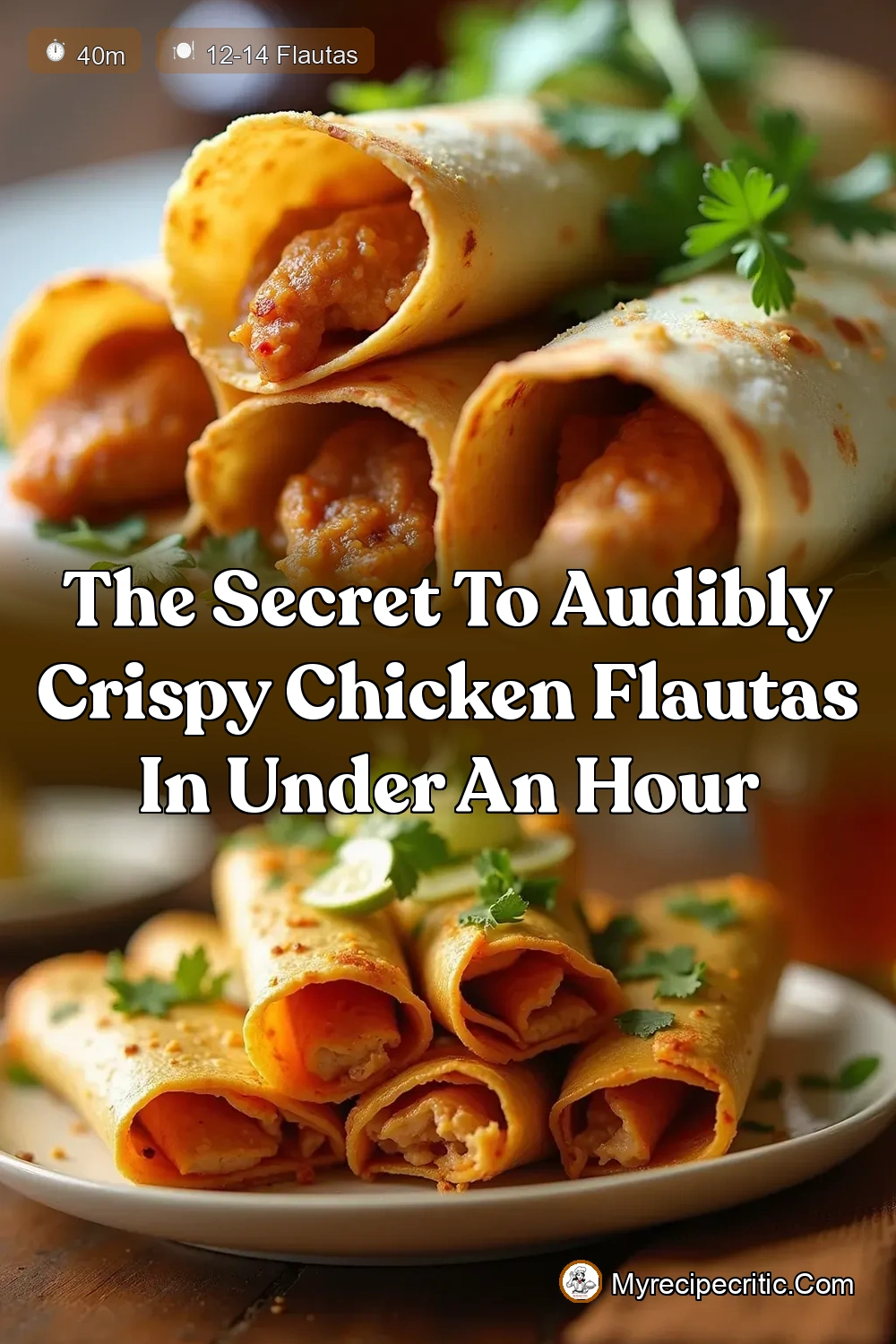 Truly Crispy Chicken Flautas Recipe Ready in 40 Mins
