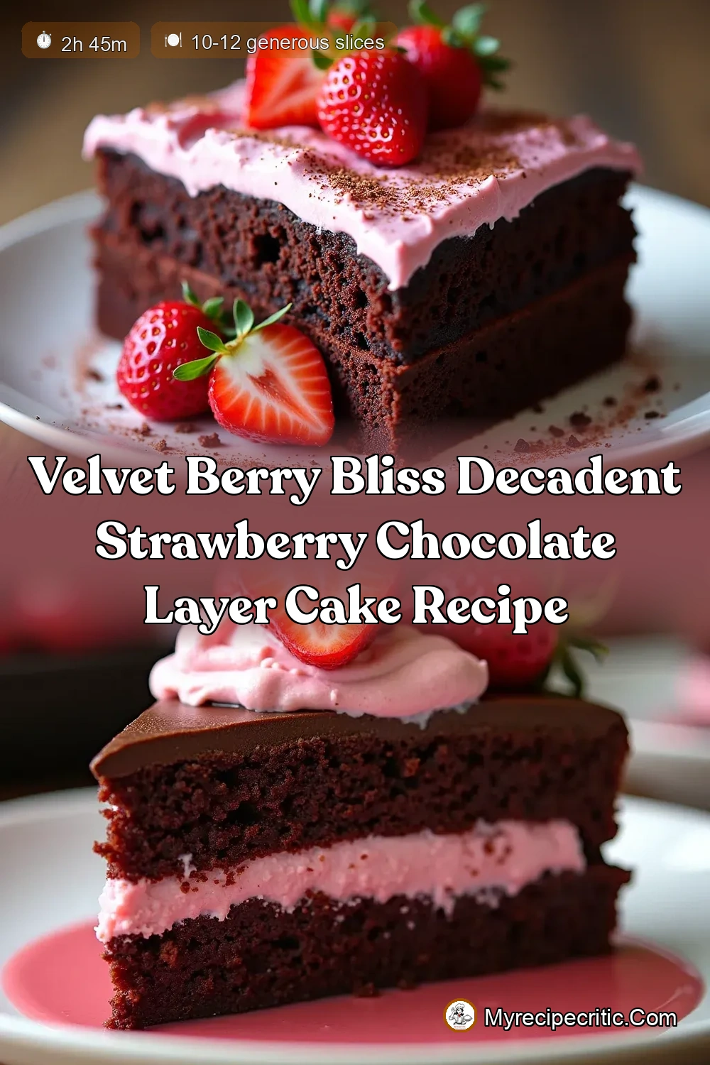 The Ultimate Strawberry Chocolate Cake with Fresh Cream