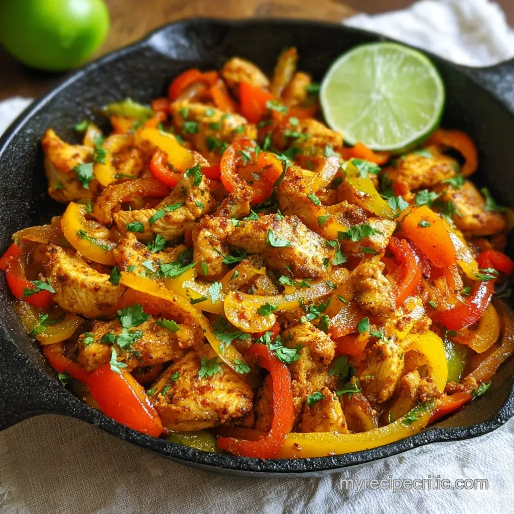 Chicken Fajita Skillet in 25 Minutes: Tender - My Recipe…