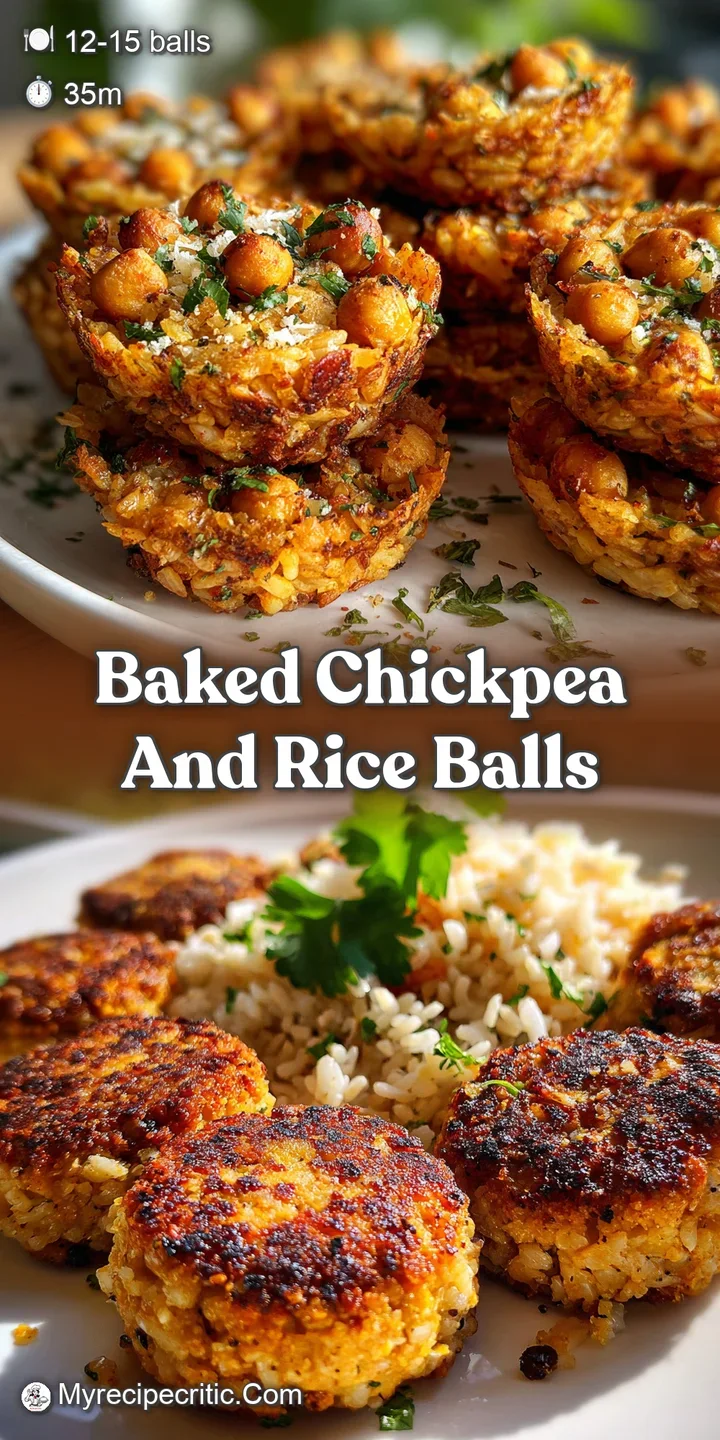 Baked Chickpea and Rice Balls: Crispy Baked - My Recipe…