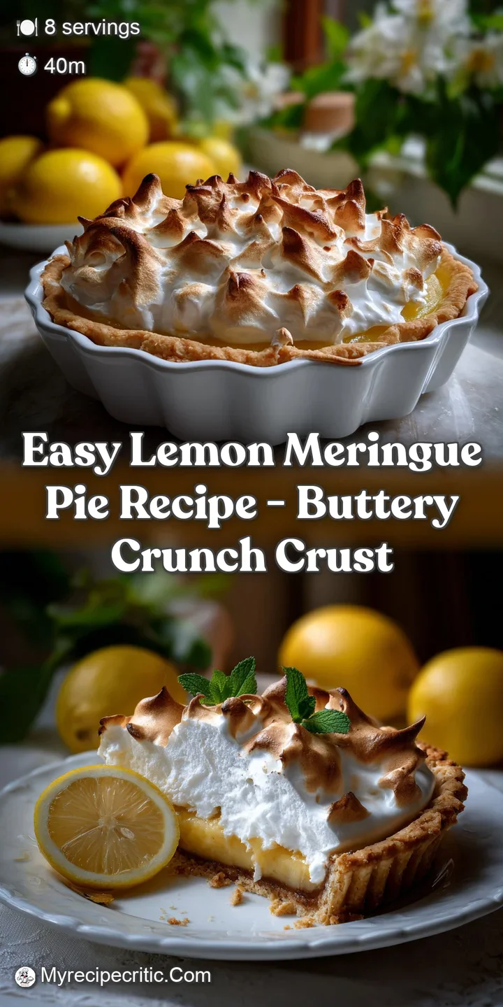 Easy Lemon Meringue Pie Recipe with Tart Curd - My Recipe…