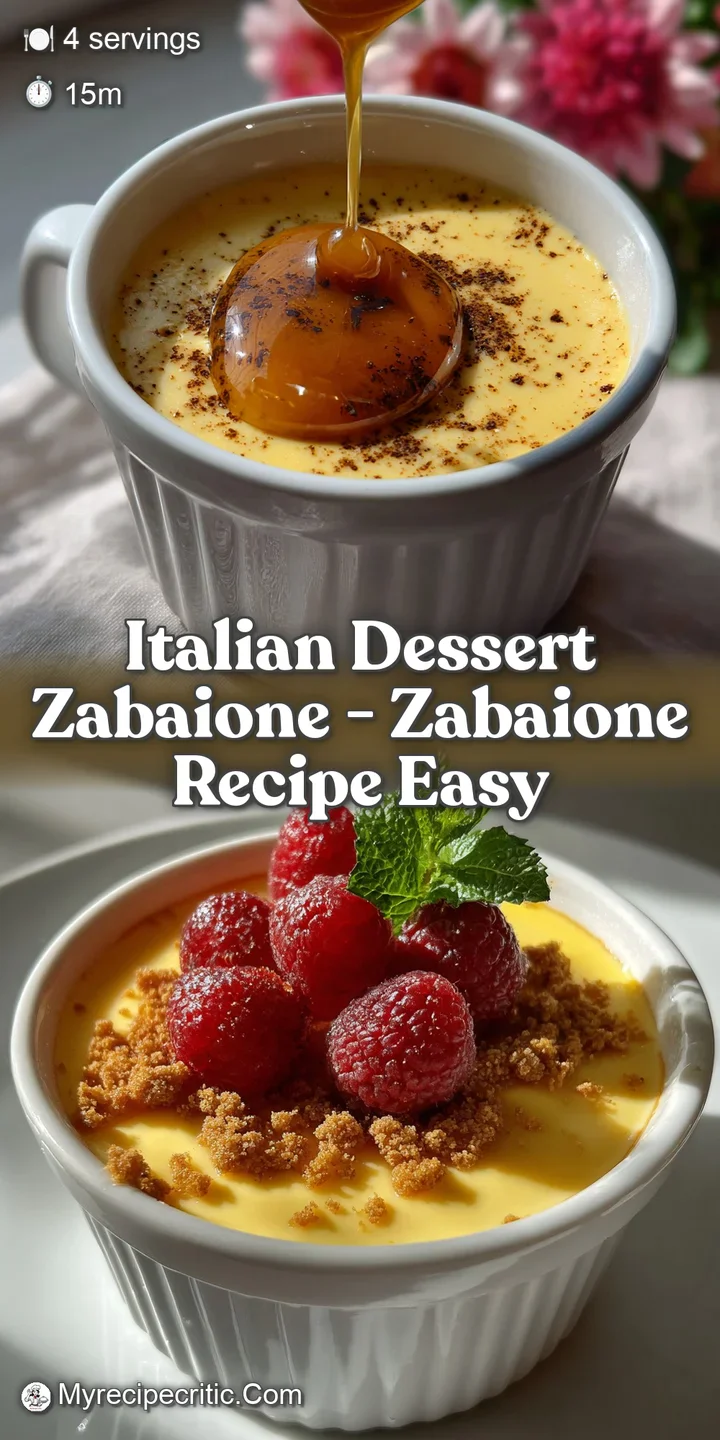 Italian Dessert Zabaione: Master the Classic Custard