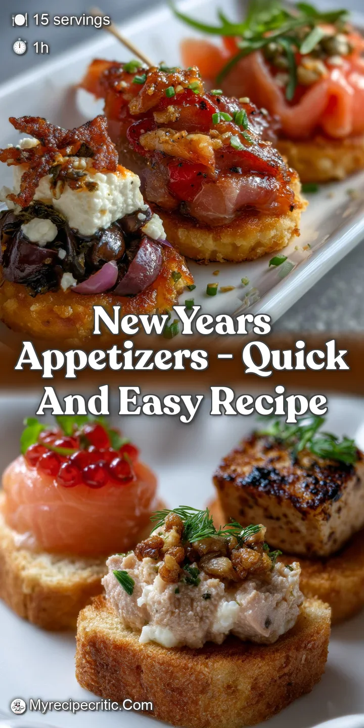 New Years Appetizers: Simple & Chic Finger Foods
