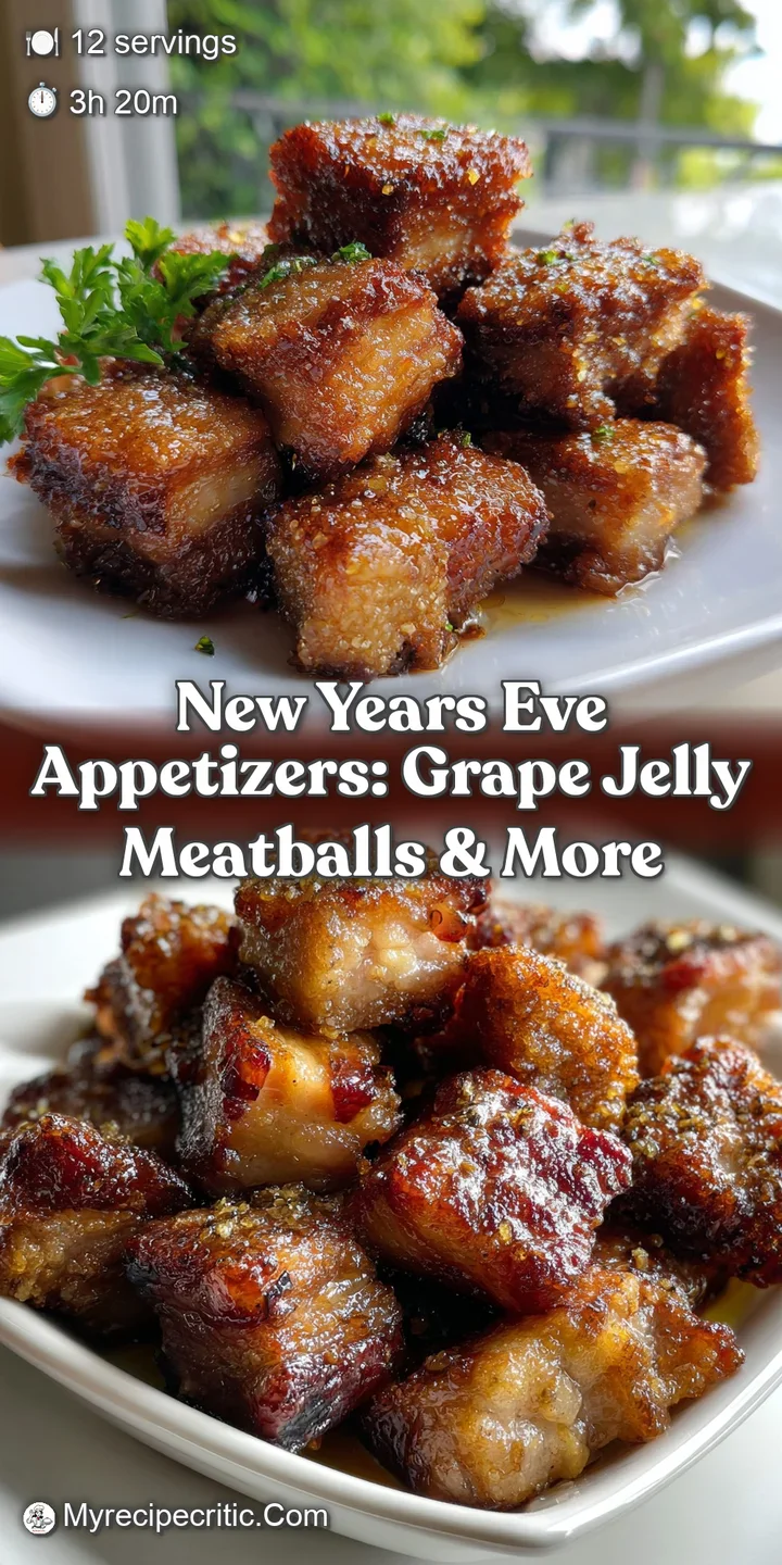 new years eve appetizers: Rich Pork Belly Bites - My Recipe…