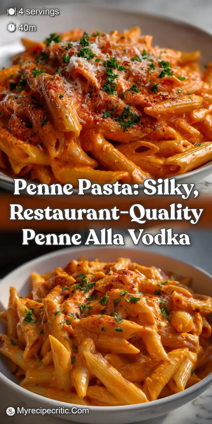Penne Pasta: The Ultimate Creamy Penne alla Vodka Recipe