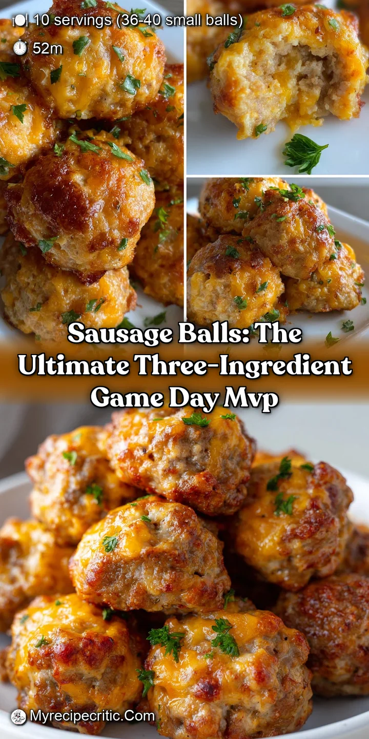 Sausage Balls: The Ultimate Easy Cheesy Appetizer - My…