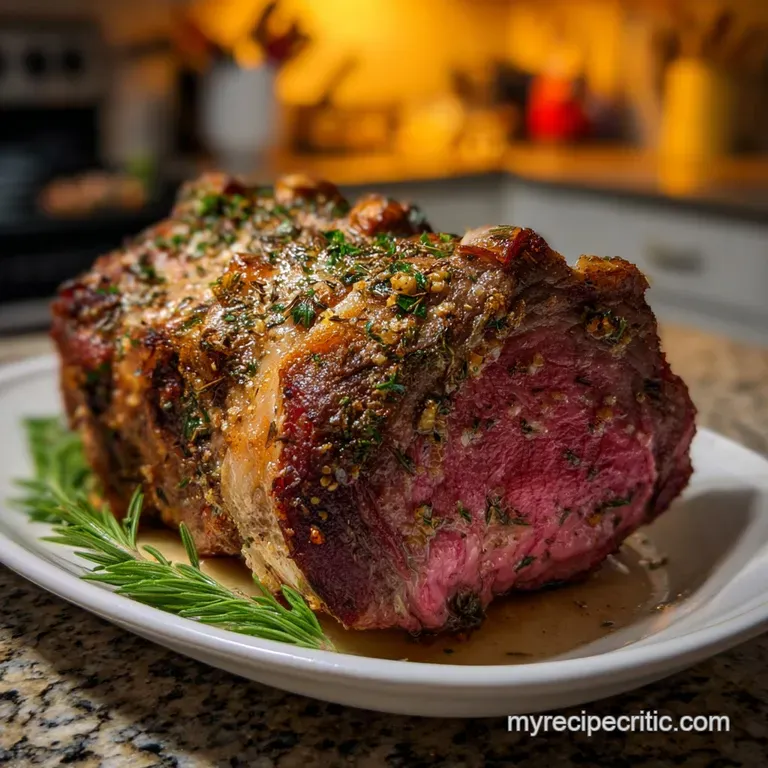 New Years Dinner: Perfect Pink Reverse-Seared Prime Rib
